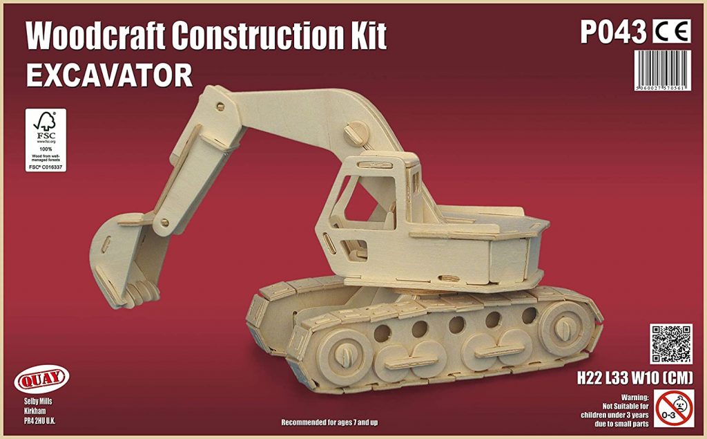 Woodcraft Construction Kit EXCAVATOR – SaveDirect.com