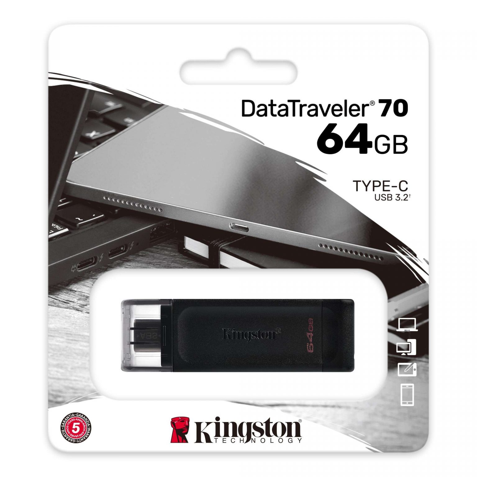 Kingston DT70/64GB USB-C Data Traveller DT70 – SaveDirect.com